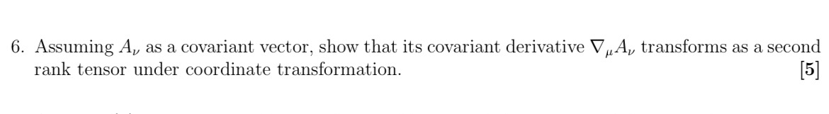 Solved Assuming A?u as a covariant vector, show that its | Chegg.com Solved Assuming A?u as a covariant vector, show that its | Chegg.com
