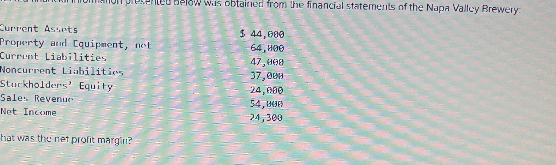 Solved Current AssetsProperty and Equipment, netCurrent | Chegg.com
