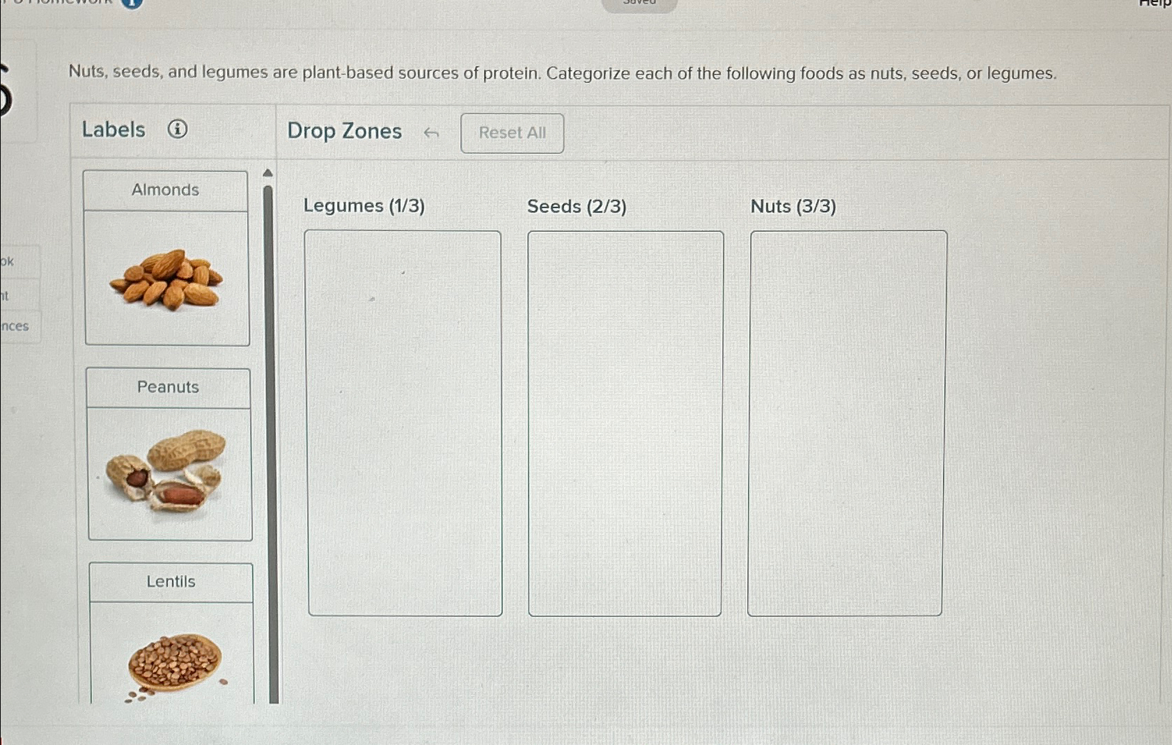 Solved Nuts, seeds, and legumes are plant-based sources of | Chegg.com