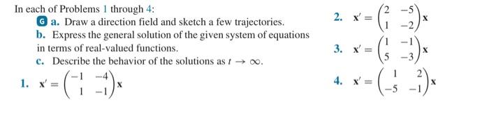 Solved 1b and 2b. Express the general solution of the given | Chegg.com