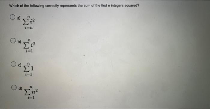 Solved Which of the following correctly represents the sum | Chegg.com