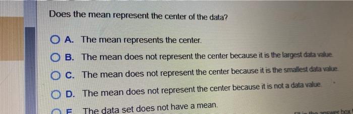 Solved any measure cannot be found or does not represent the | Chegg.com