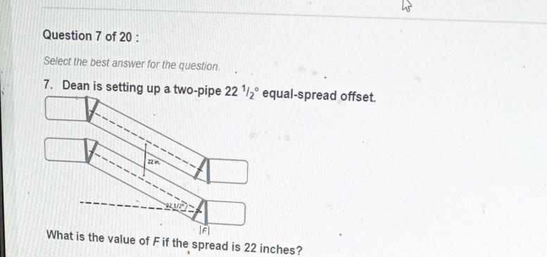 Solved 7. Dean is settina un a twin sina an 11∘∘ | Chegg.com
