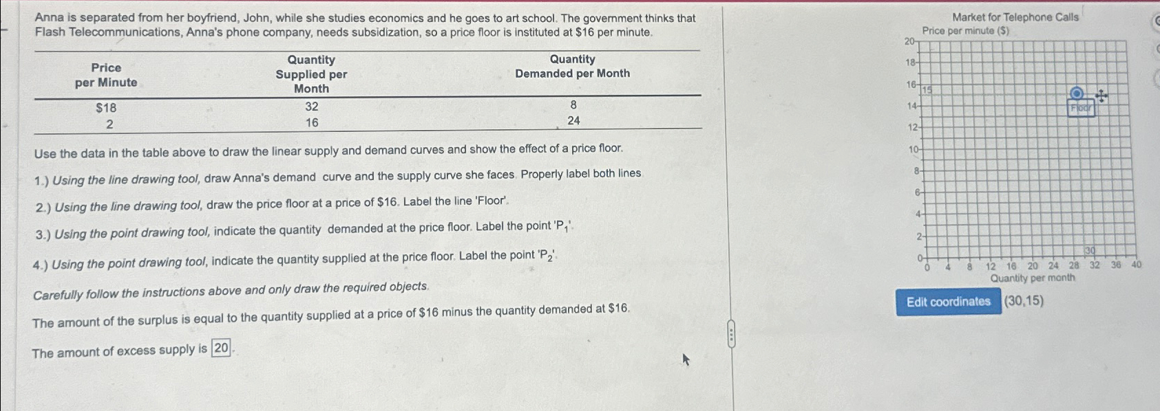 Solved Anna is separated from her boyfriend, John, while she | Chegg.com