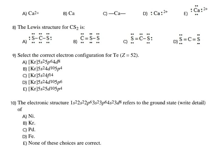 Calcium Ion Lewis Dot Structure