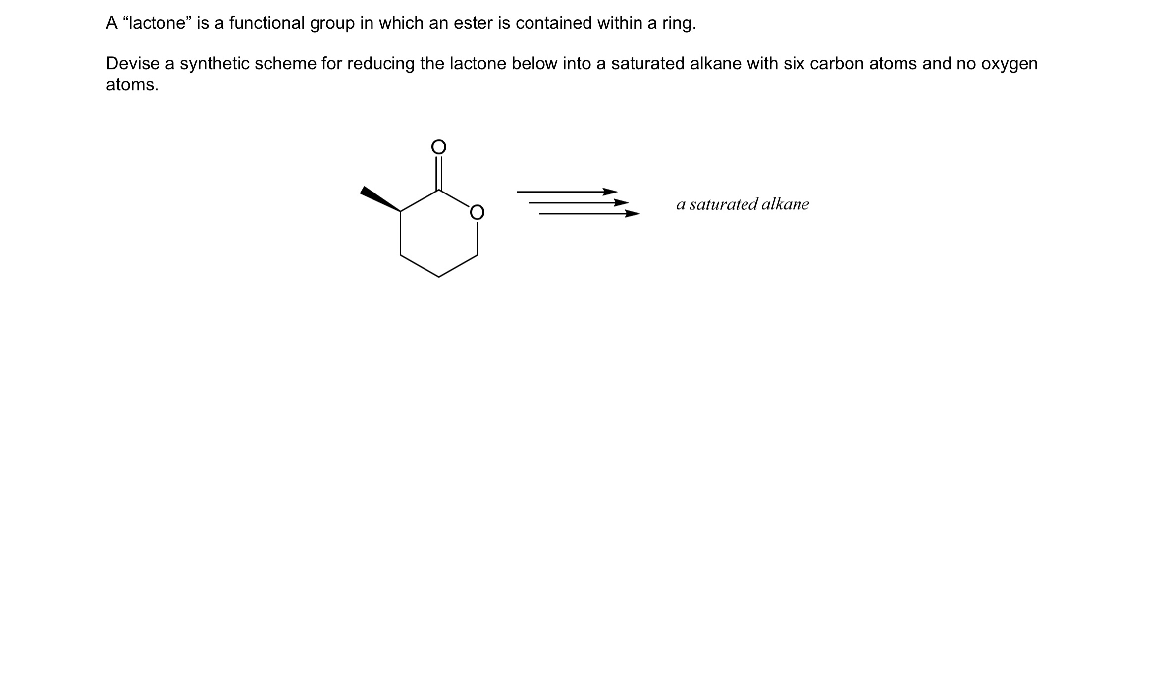 Solved A "lactone" is a functional group in which an ester | Chegg.com