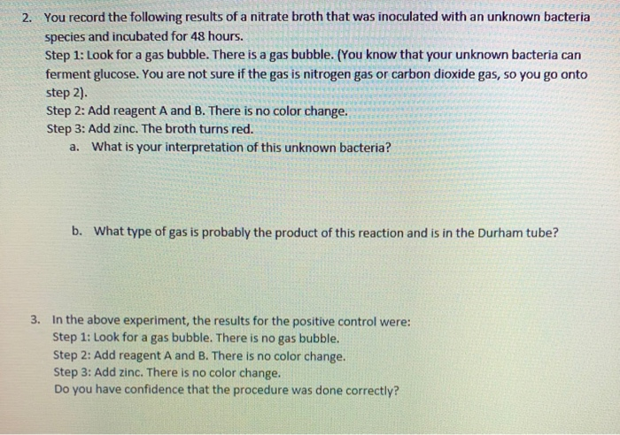 Solved 2. You record the following results of a nitrate | Chegg.com
