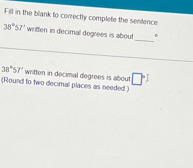 Solved Fill in the blank to correctly complete the | Chegg.com