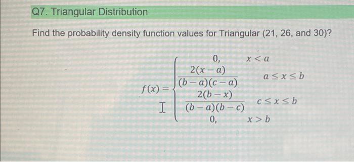 Solved Find the probability density function values for | Chegg.com
