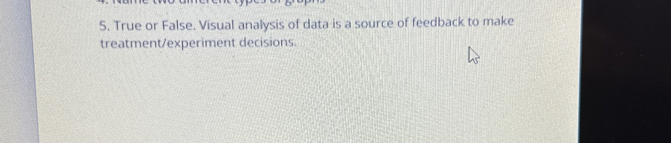 High Quality SOLUTION True or False. Visual analysis of data is a ...