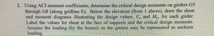 2. Using ACI moment coefficients, determine the | Chegg.com