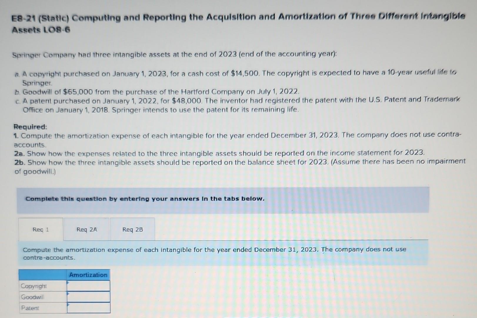 Solved E8-21 (Static) Computing and Reporting the | Chegg.com