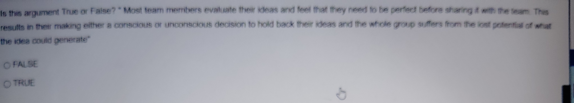 Solved Is this argument True or False? " ﻿Most team members | Chegg.com