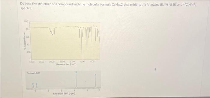 Solved Deduce The Structure Of A Compound With The Molecular