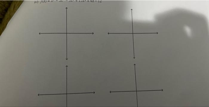 4. 4) Craph tach polynomil function Mide sure to show | Chegg.com