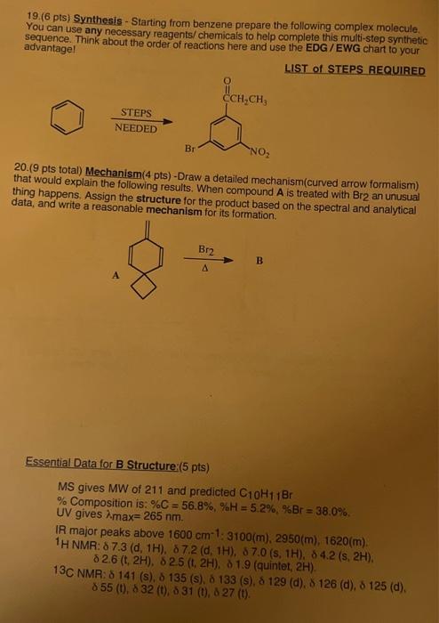 Solved 17. (5 pts) Provide the structure of this compound | Chegg.com
