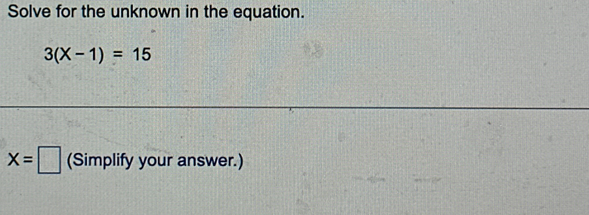 Solved Solve for the unknown in the | Chegg.com