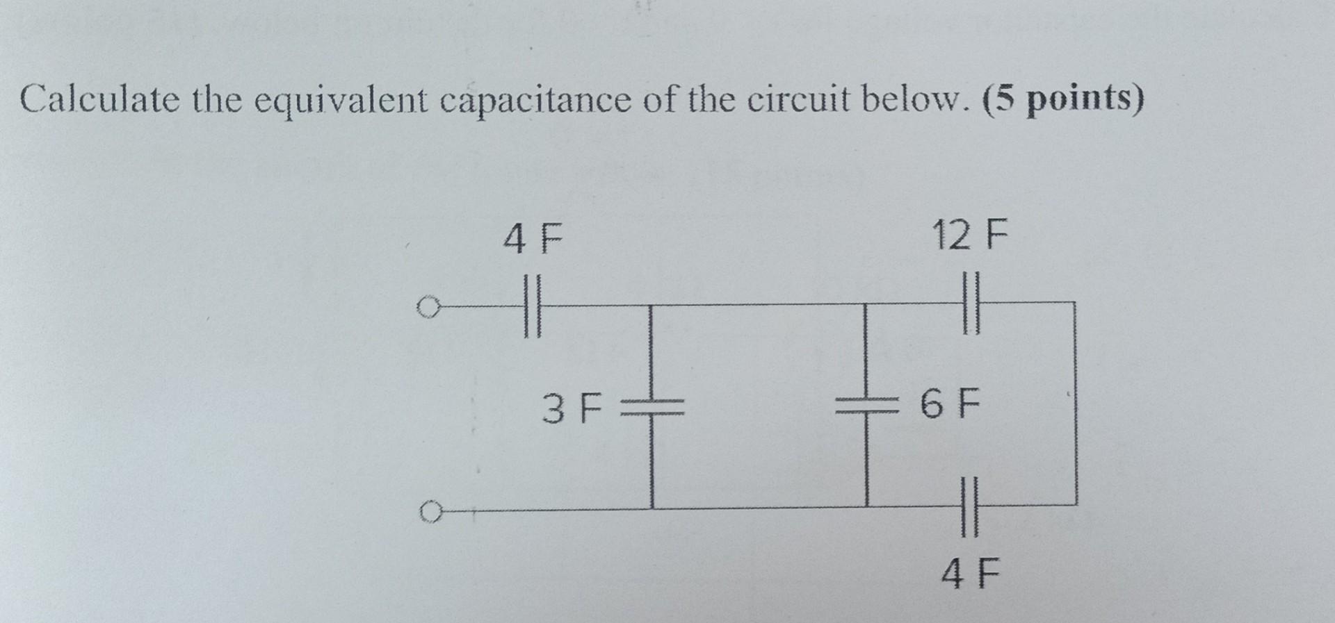Solved Calculate the equivalent capacitance of the circuit | Chegg.com