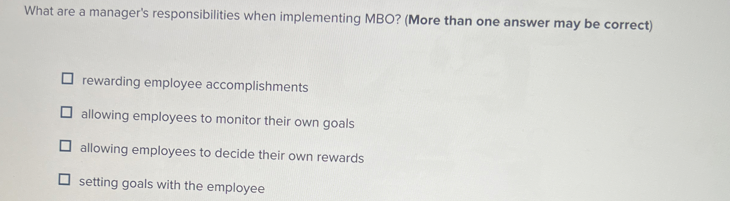 Solved What are a manager's responsibilities when | Chegg.com