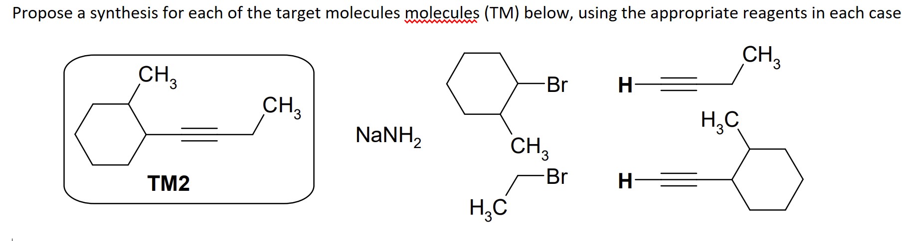 Solved Propose a synthesis for each of the target molecules | Chegg.com