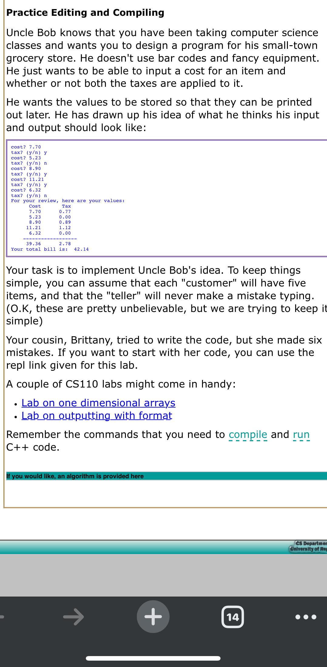 Solved Practice Editing and CompilingUncle Bob knows that | Chegg.com