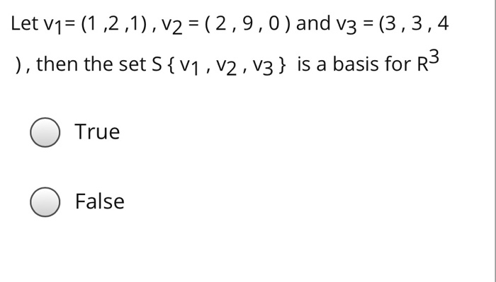 Solved Let v1 = (1,2,1), v2 = (2,9,0) and v3 = (3,3,4 ), | Chegg.com