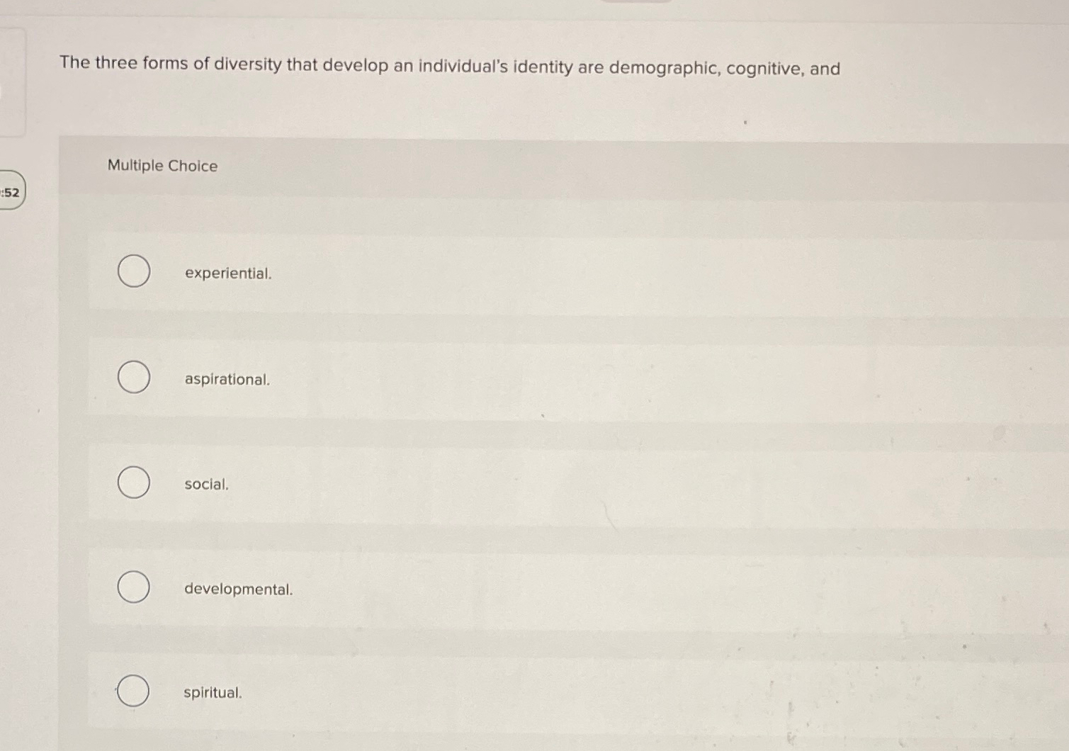 Solved The three forms of diversity that develop an | Chegg.com