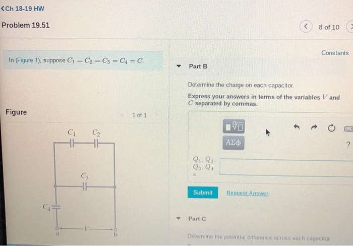 Solved Constants In (Figure 1), suppose C1 = C2 = C3 = C4 = | Chegg.com