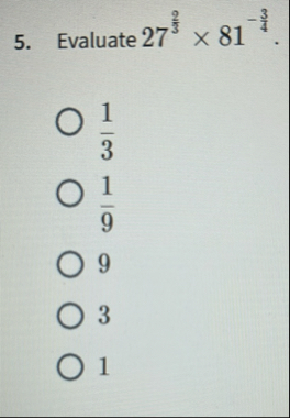 Solved Evaluate 2723×81-34.\geoquad 13?????? 19\geoquad | Chegg.com