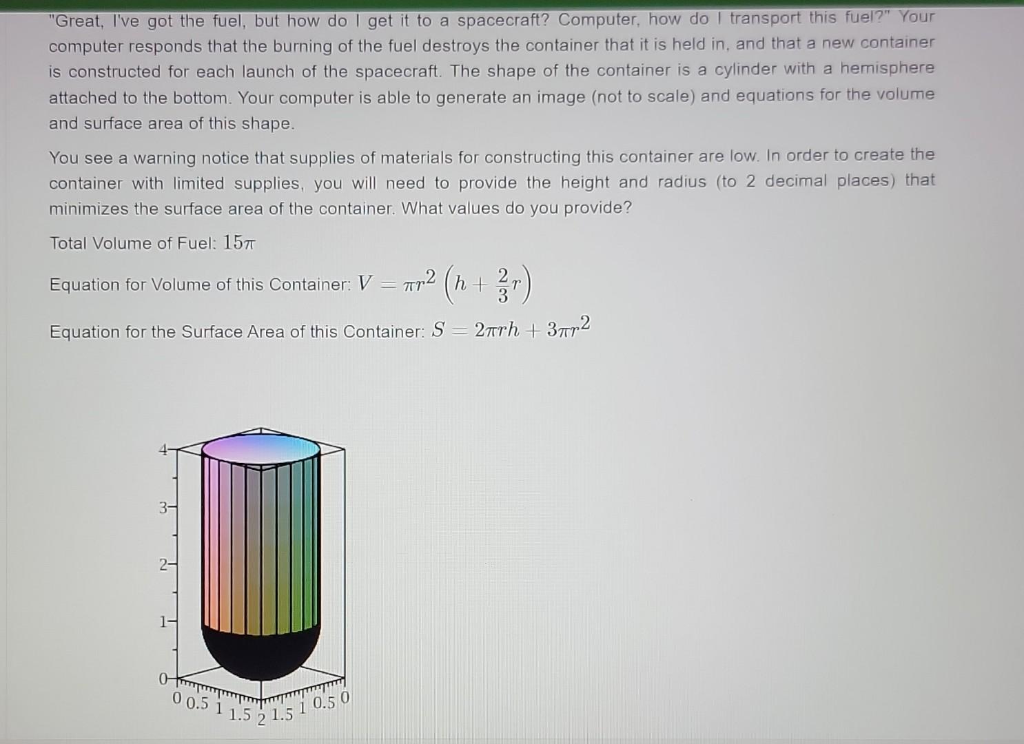 Solved \"Great, I've got the fuel, but how do I get it to a | Chegg.com