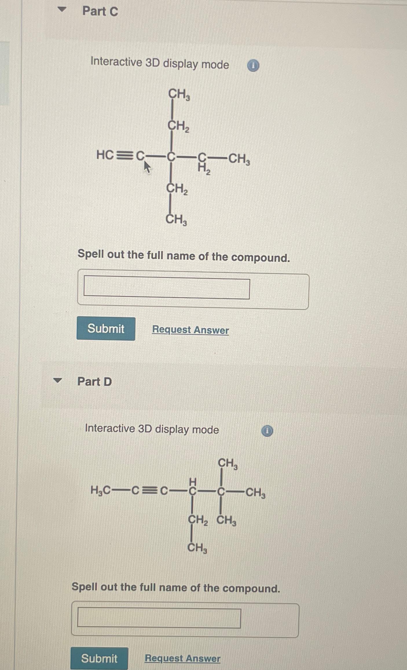 Solved Part C Interactive 3D display mode Spell out the full | Chegg.com