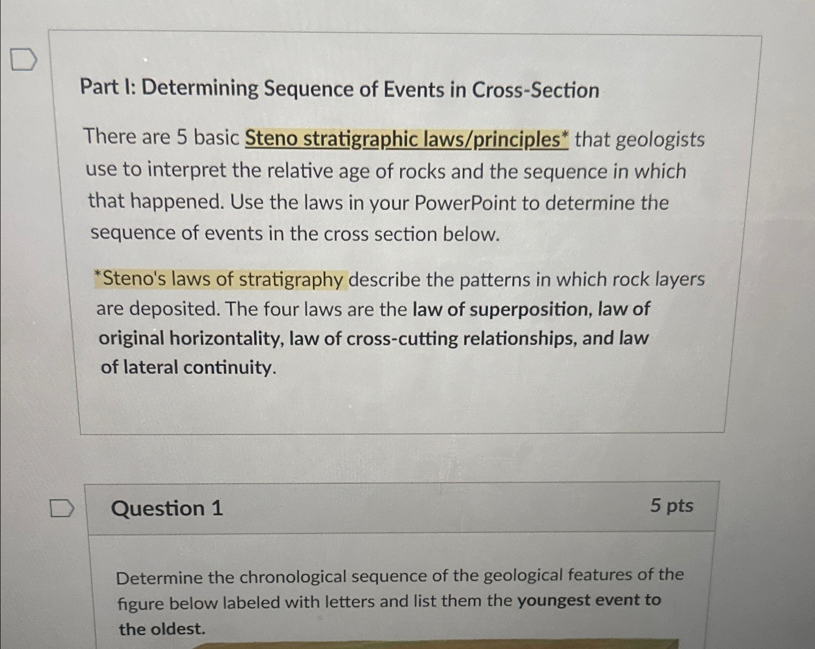 Solved Part I: Determining Sequence of Events in | Chegg.com