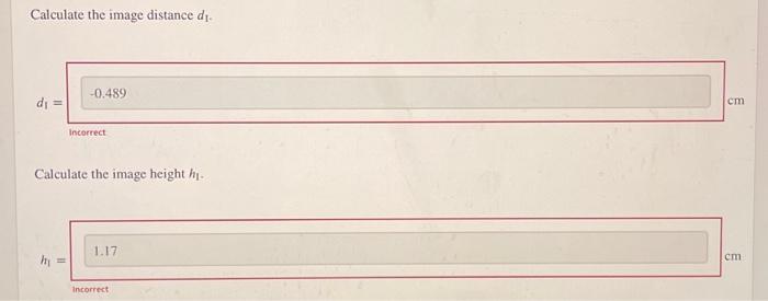 Solved An object 1.40 cm tall is placed 3.35 cm in front of | Chegg.com