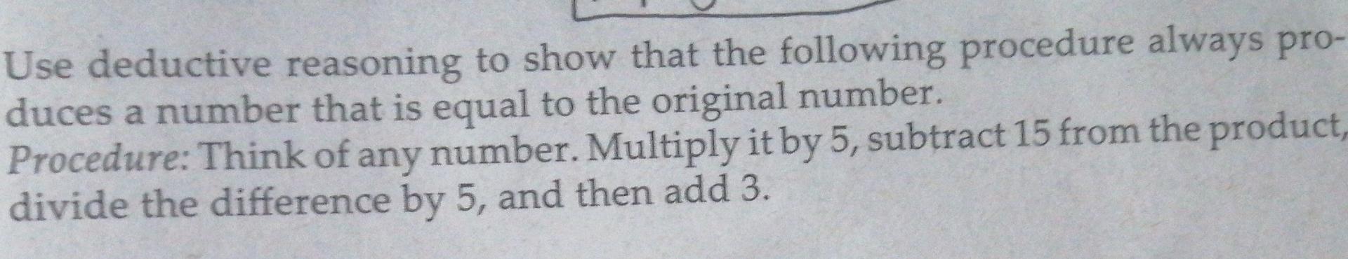 Solved Use deductive reasoning to show that the following | Chegg.com