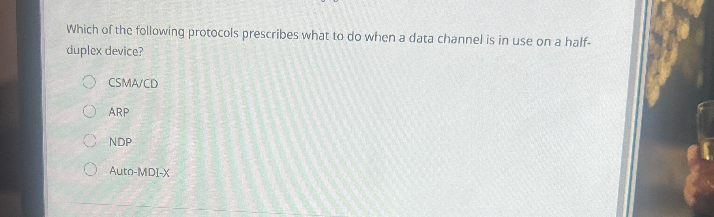 Solved Which of the following protocols prescribes what to | Chegg.com