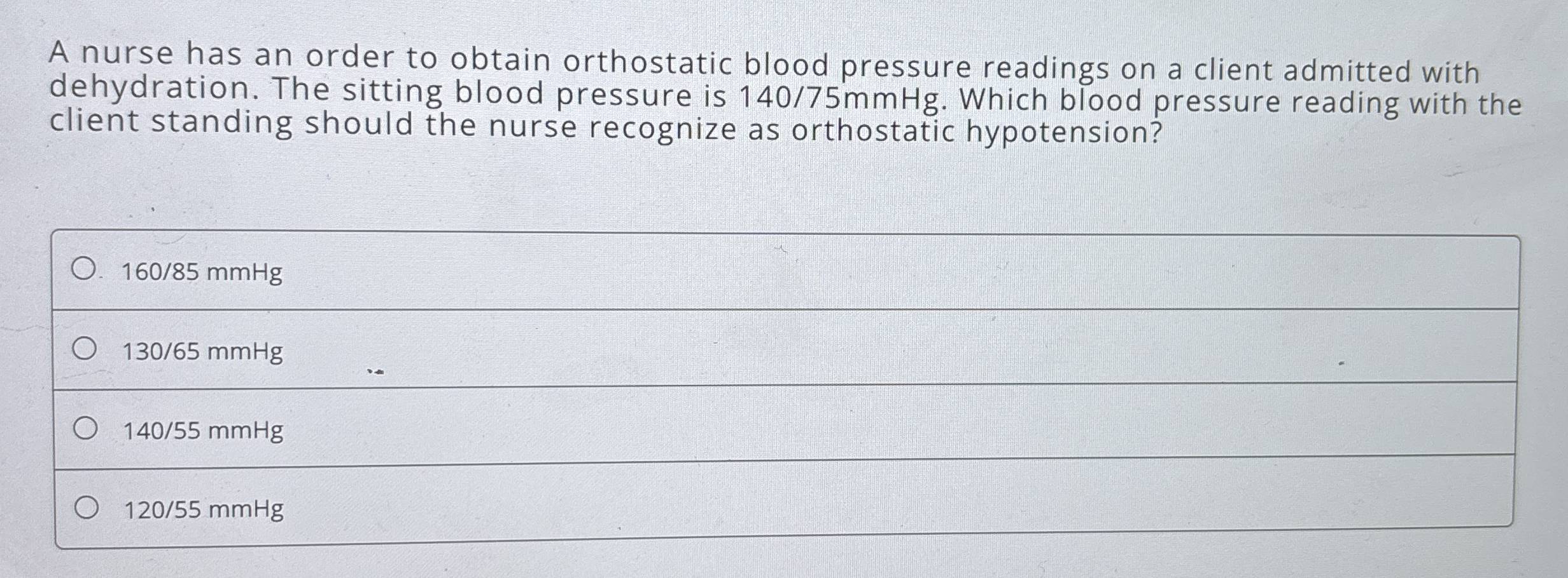 A nurse has an order to obtain orthostatic blood | Chegg.com