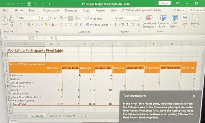 Autosave - 1 o File Home Insert X ID Calibri PB | Chegg.com