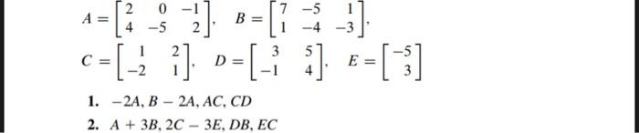 Solved In Exercises 1 and 2, find each sum or product if the | Chegg.com