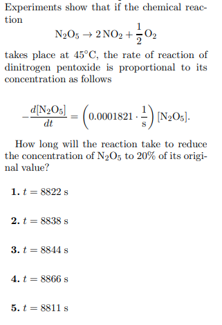 Solved Experiments show that if the chemical | Chegg.com