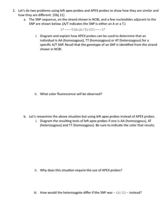 Solved Let's do two problems using left apex probes and APEX | Chegg.com