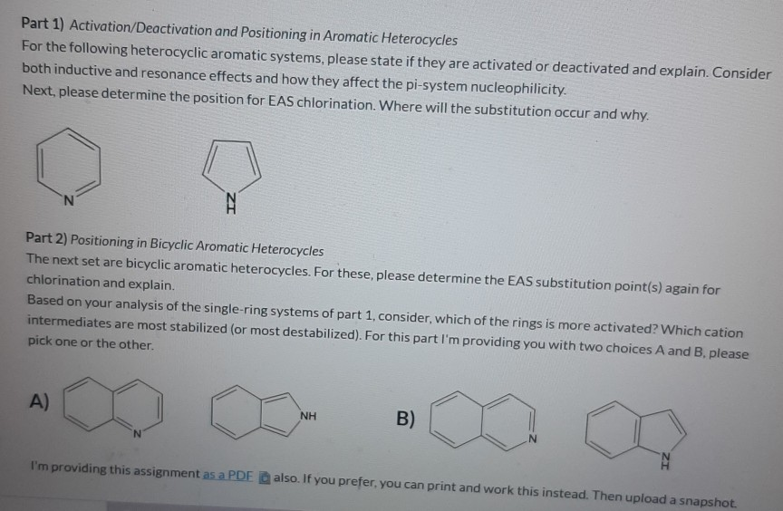 Solved Part 1) Activation/Deactivation and Positioning in | Chegg.com