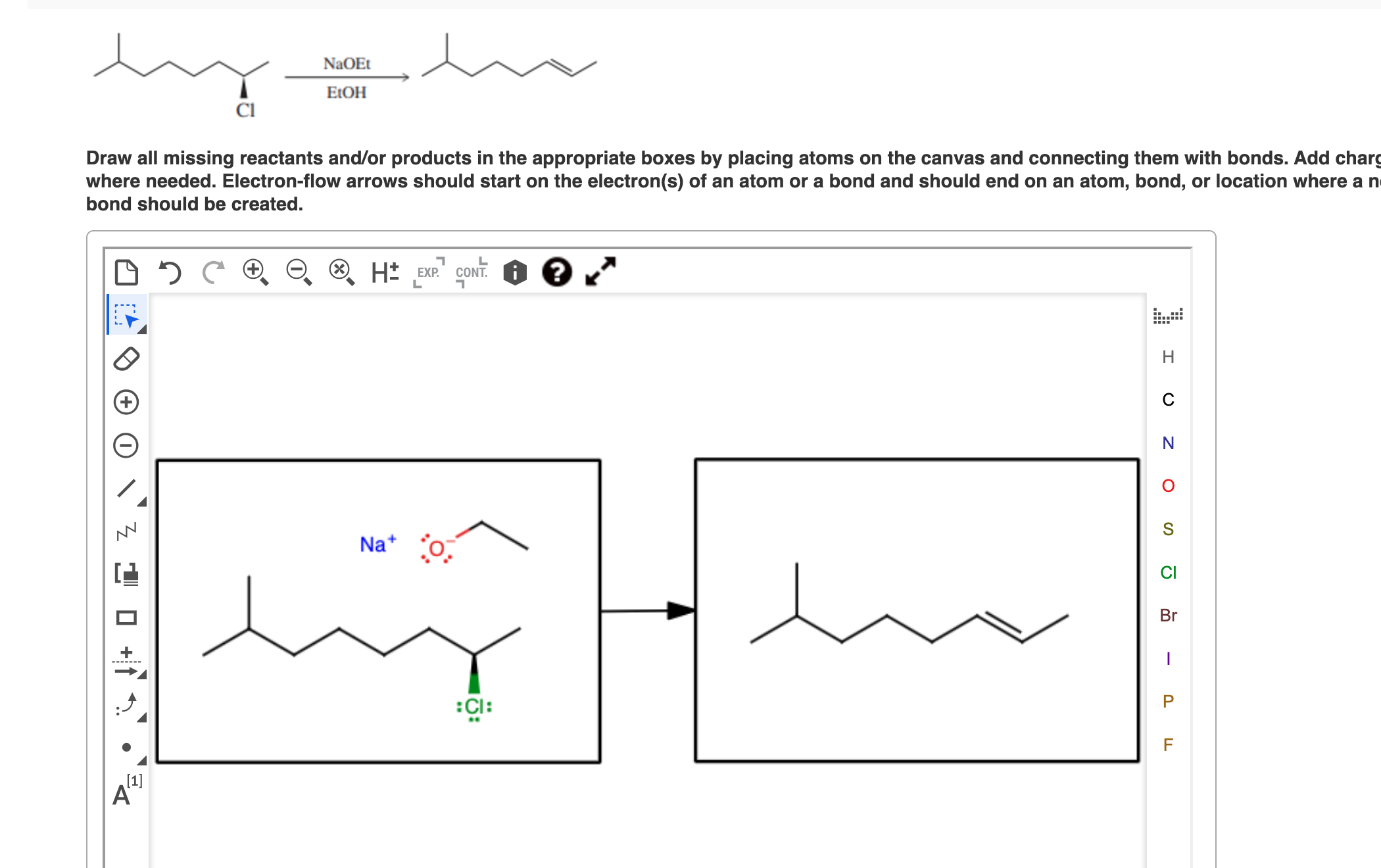 Solved Draw all missing reactants and/or products in the | Chegg.com