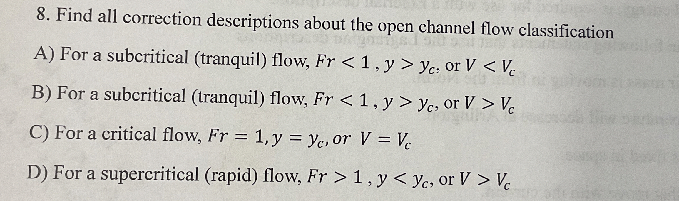 Solved Find all correction descriptions about the open | Chegg.com