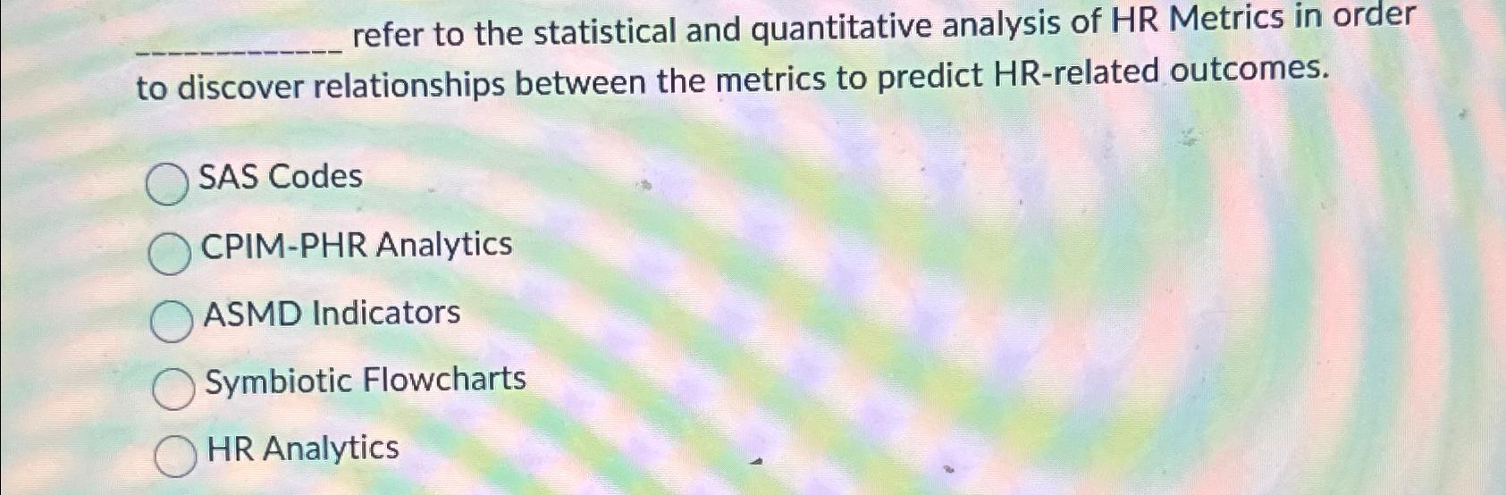 Solved refer to the statistical and quantitative analysis of | Chegg.com