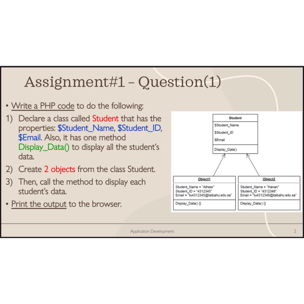 Solved FWD234: Assignment#1Due Date: Saturday, | Chegg.com