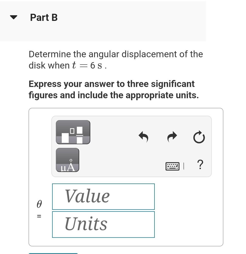 Solved The disk starts from rest and is given an angular | Chegg.com