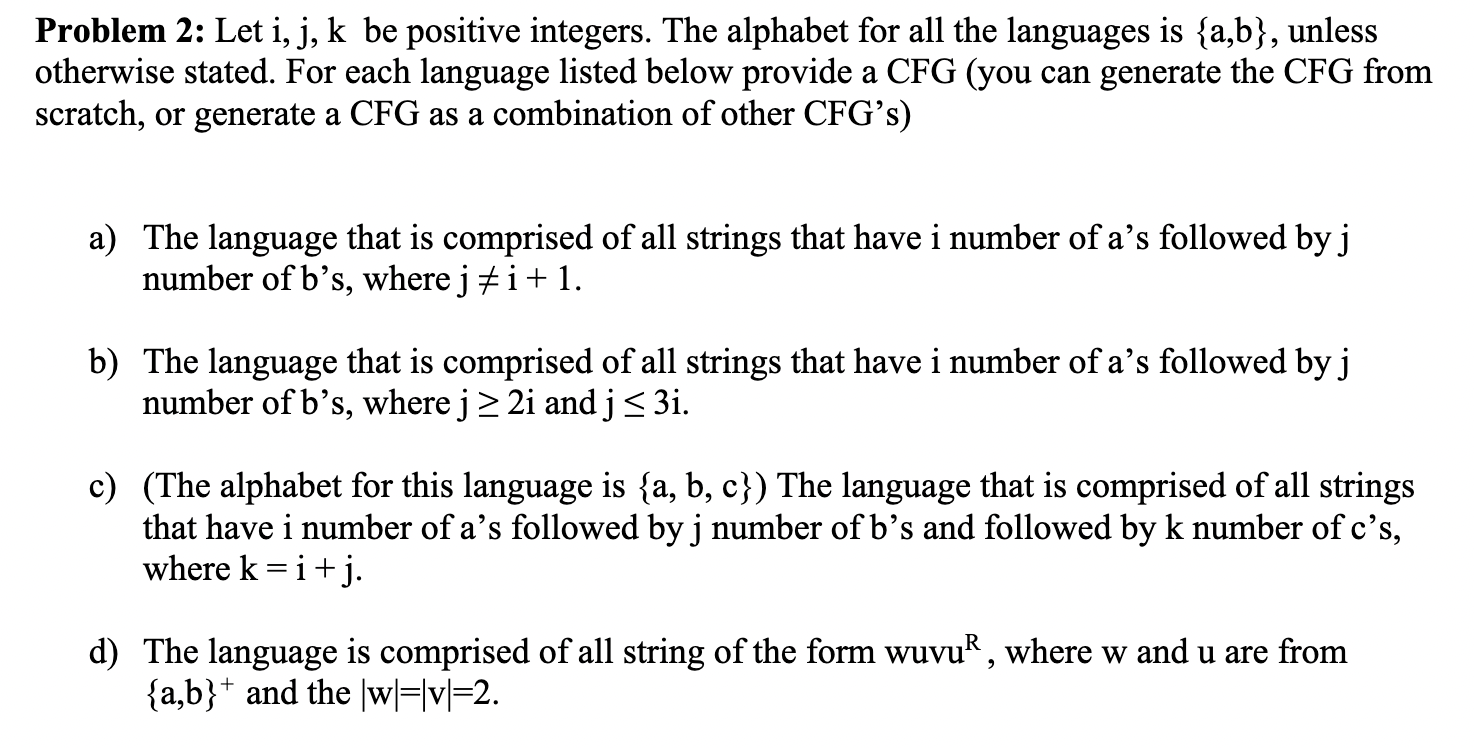 Solved Problem 2: Let i,j,k ﻿be positive integers. The | Chegg.com