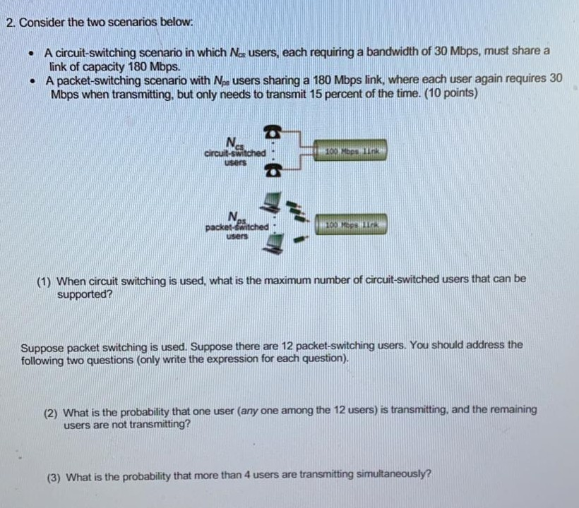 Solved 2. Consider the two scenarios below: • A | Chegg.com Solved 2. Consider the two scenarios below: • A | Chegg.com