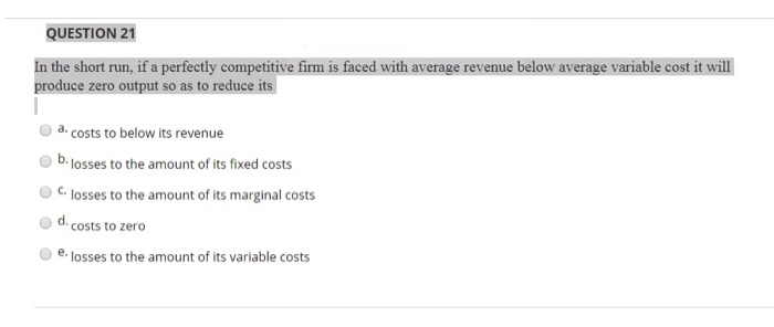 Solved TE QUESTION 1 Consider a firm in a perfectly | Chegg.com
