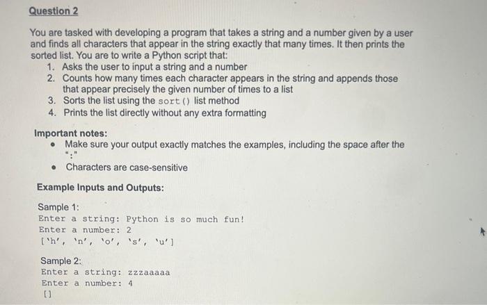 Solved You are tasked with developing a program that takes a | Chegg.com